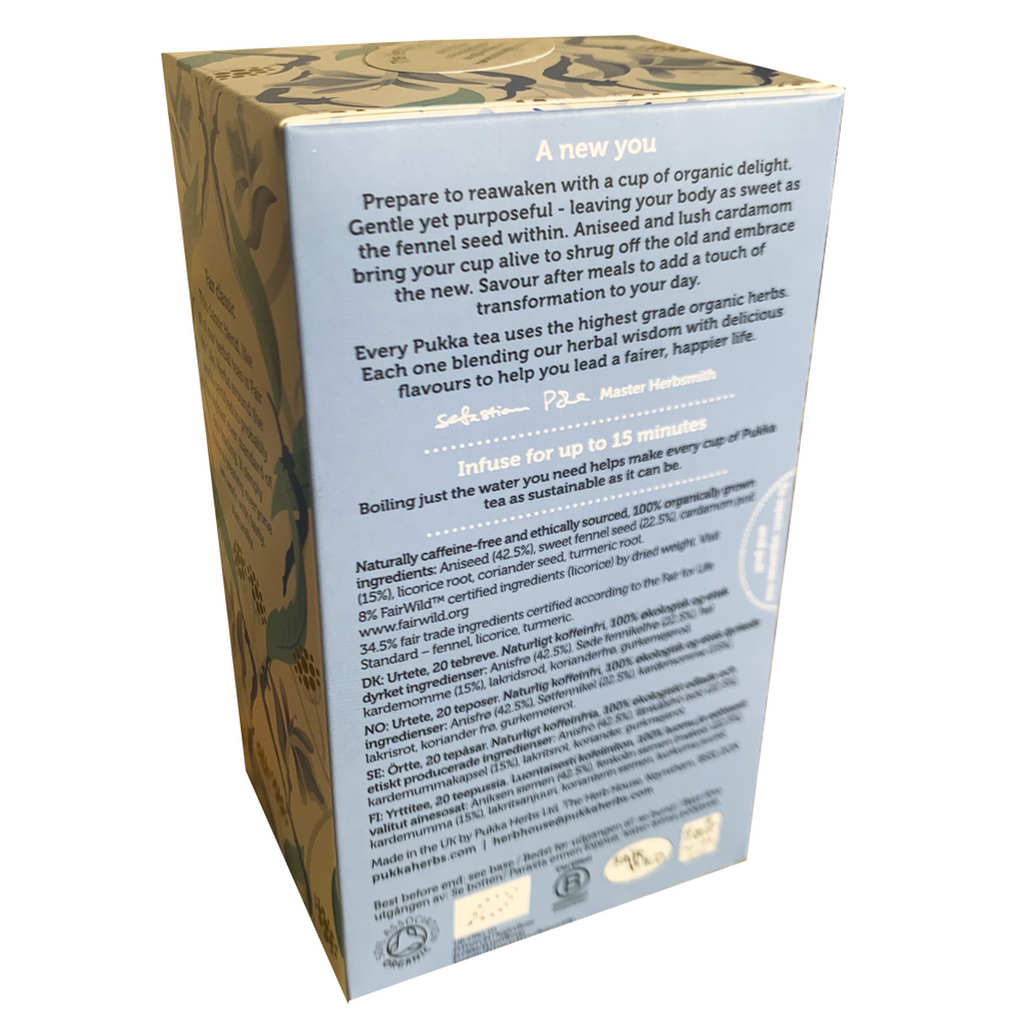 PUKKA ORGANIC FEEL NEW TEA BOX | The Herbal Dispensary Raglan